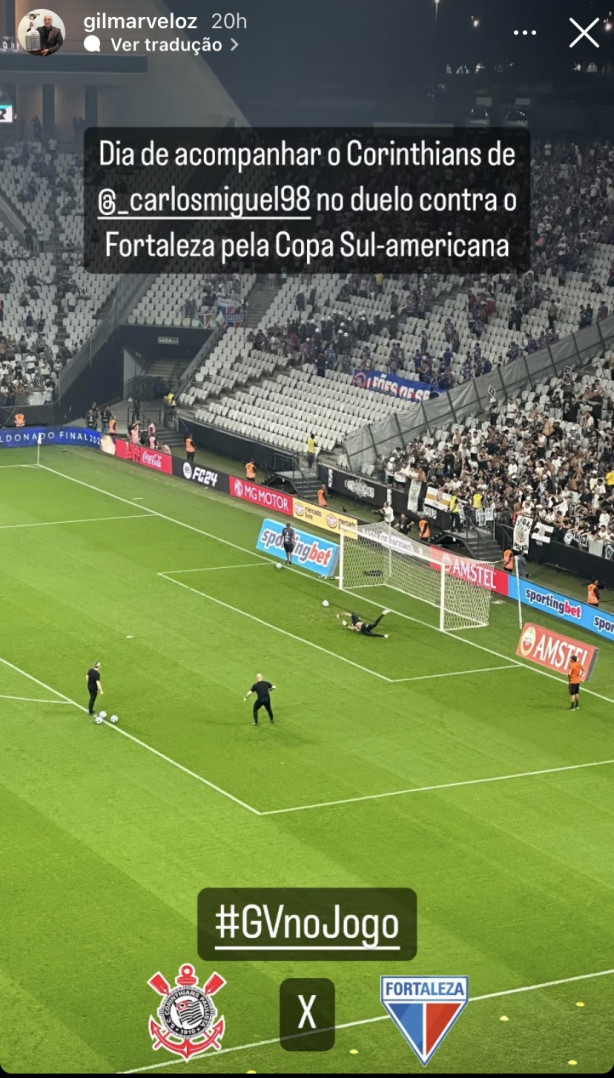 Gilmar veloz empresario do Tite estava nos camarotes da arena