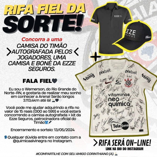 Em busca do sonho de conhecer a Neo Química Arena