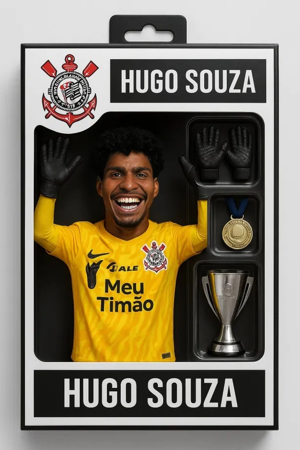 Jogadores do Corinthians estilo action figure