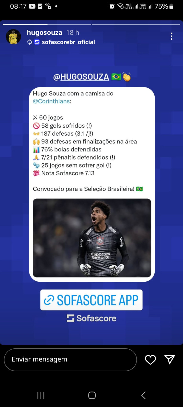 Sofascore Hugo Souza
