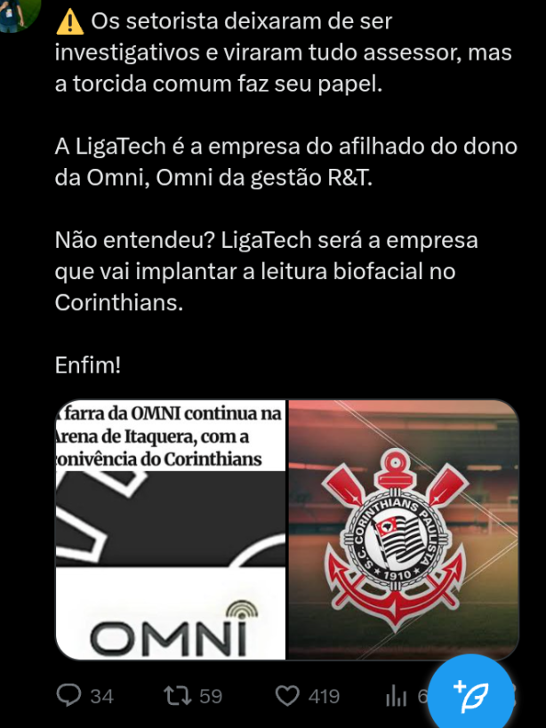 Empresa ligada ao Taxinha volta à Arena