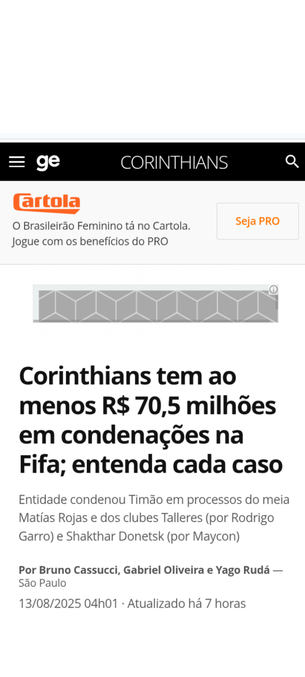 E por falar em transfer ban...