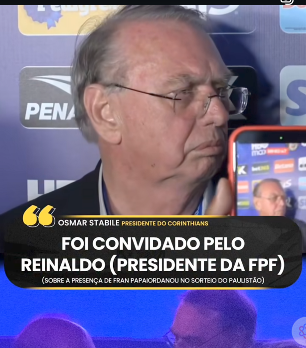 Olha quem foi representar o Corinthians no sorteio do Paulistão..