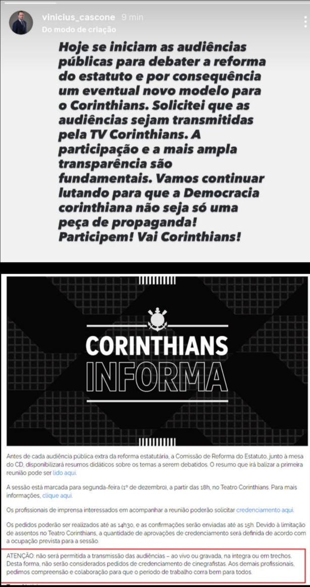 CASCONE pediu para que as audiências da Reforma do Estatuto fossem ...