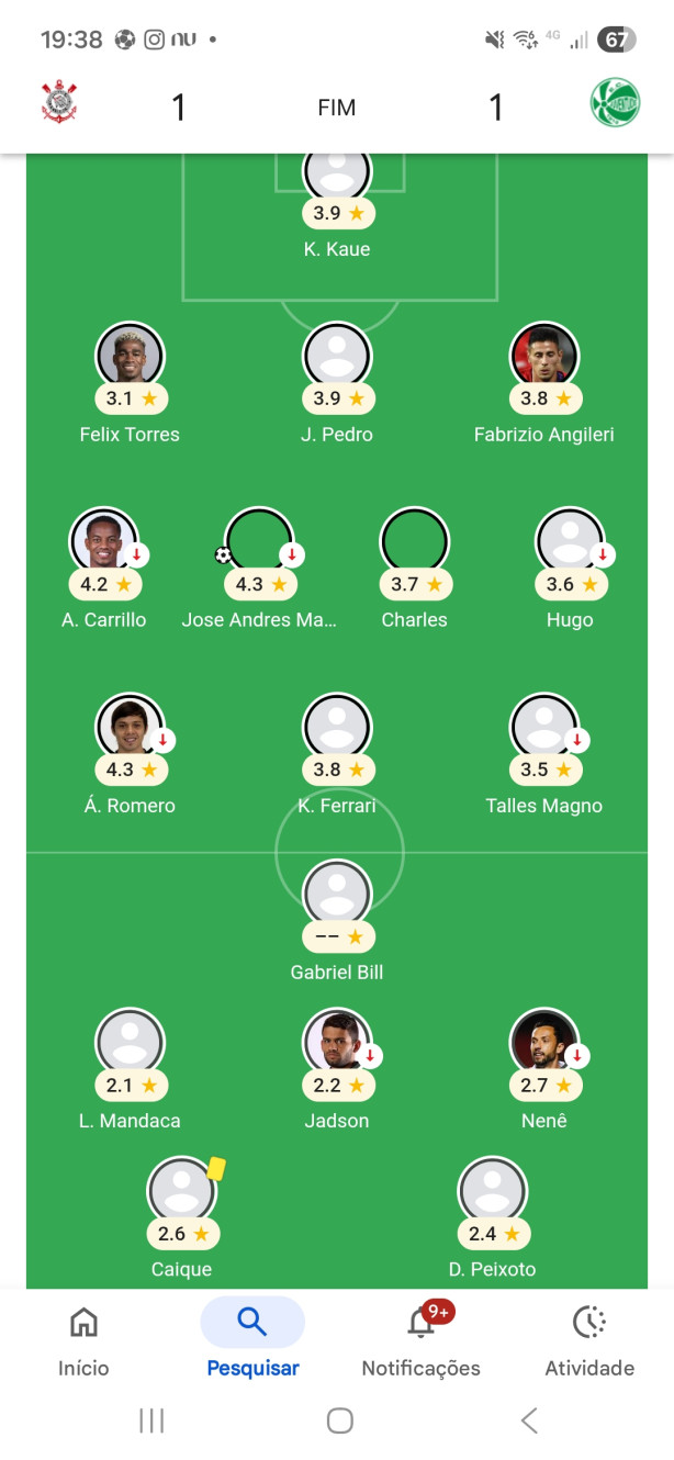 Até em jogo que não vale nada ele caga