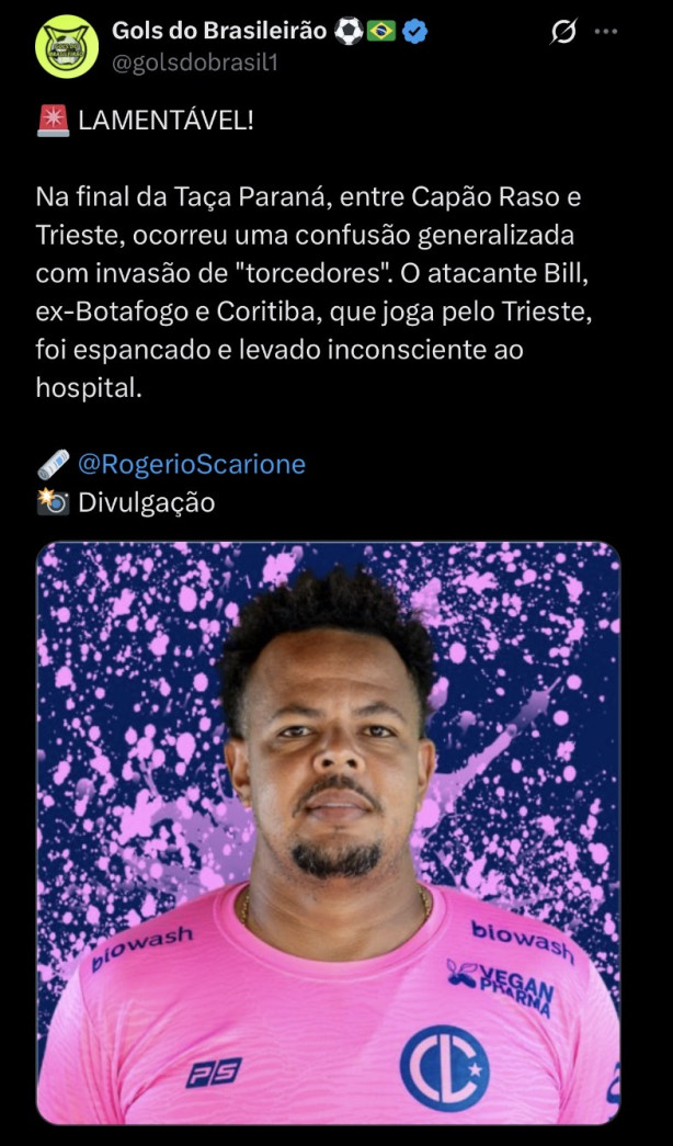 Bill, ex atacante do Timão
