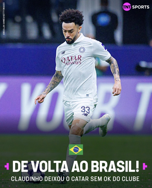 Claudinho voltou ao Brasil