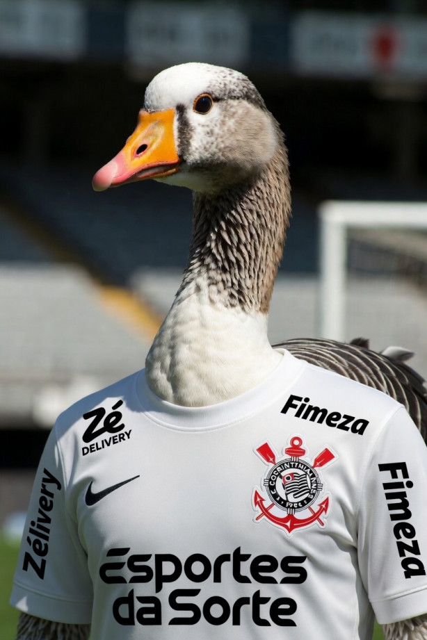 Ganso com a camisa do Timão