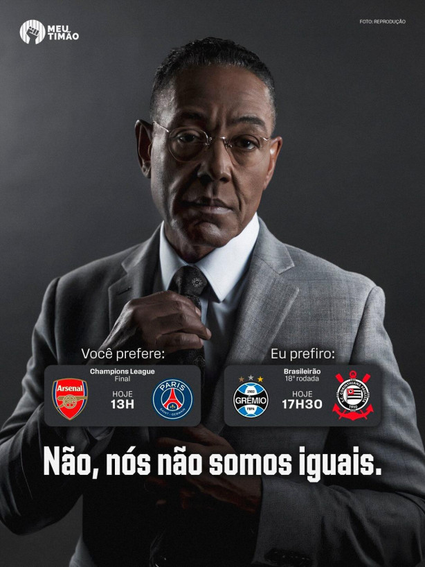Nós somos diferentes de vocês! Vai, Corinthians!