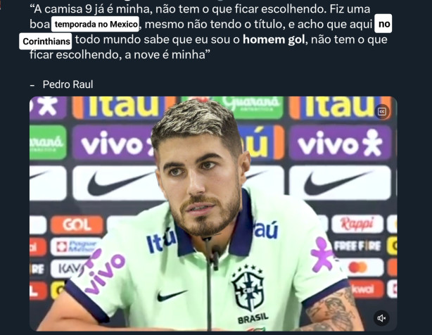 Novo reforço já manda recado pra Yuri