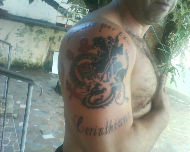 Tatuagem do Corinthians de Alexsandro Feitosa