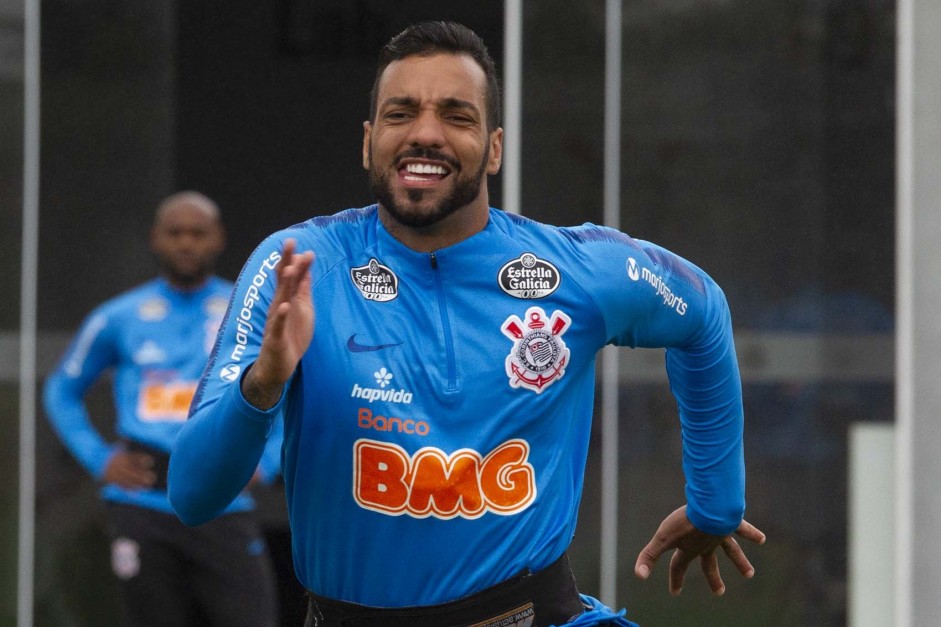 Michel Macedo no primeiro treino para o duelo contra o Fluminense